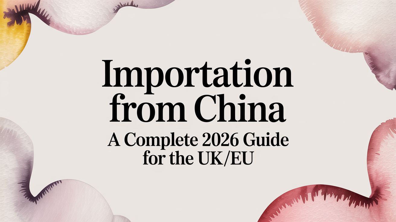 Importation from China A Complete 2026 Guide for the UK/EU